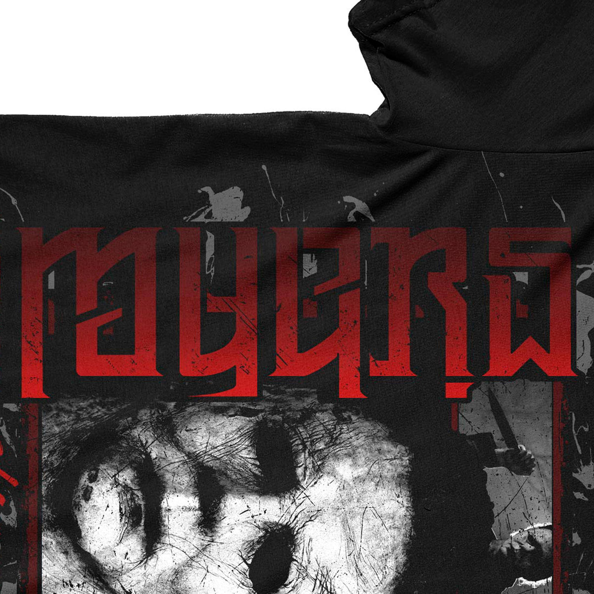 MEN'S HORROR | Michael / Myers Ambigram | - Short Sleeve T-Shirt – Red ...