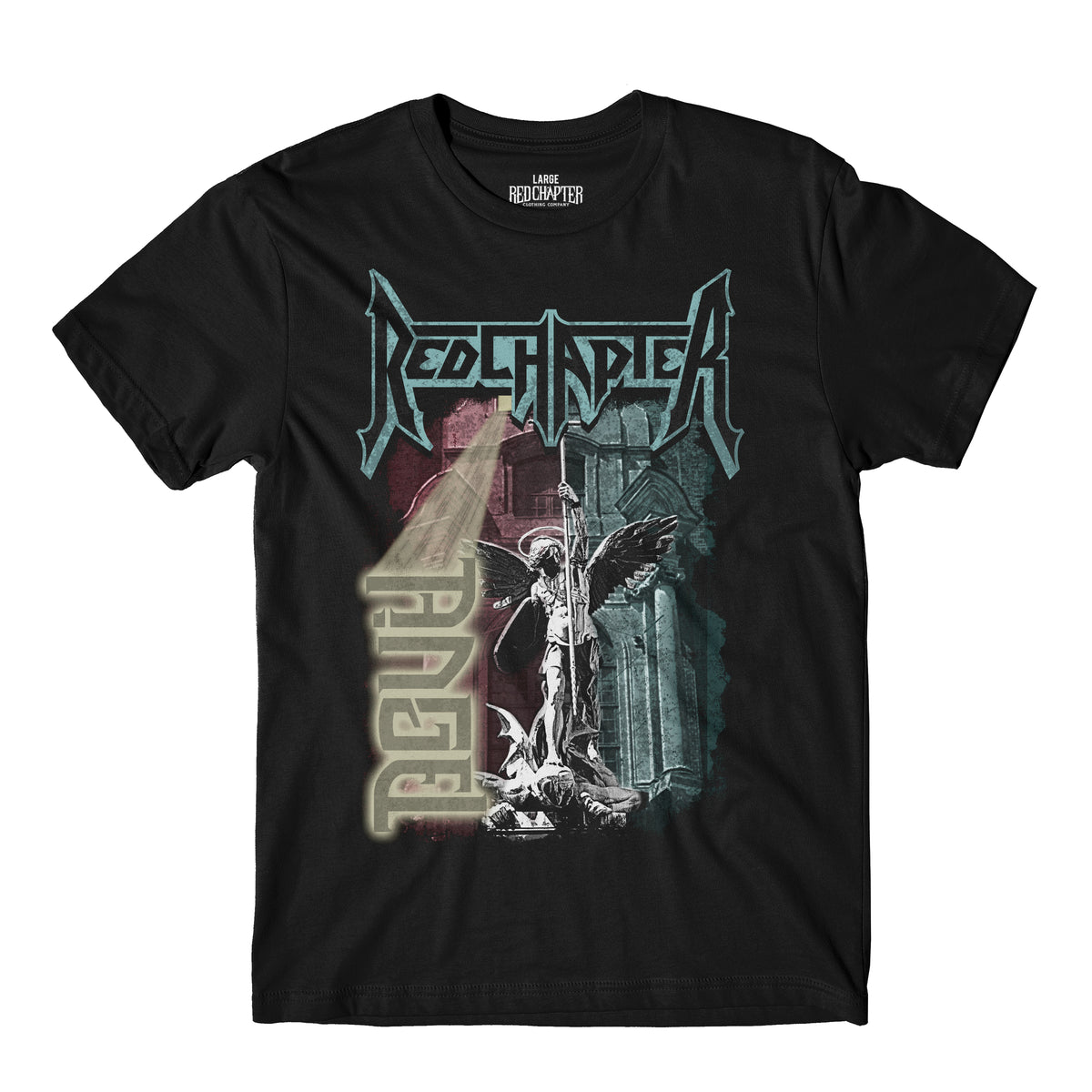 MEN'S | Angel / Devil Ambigram | - Short Sleeve T-Shirt – Red Chapter ...